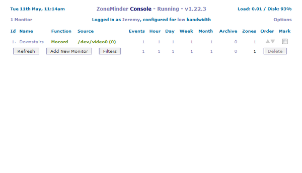 Zoneminder - ITCwiki