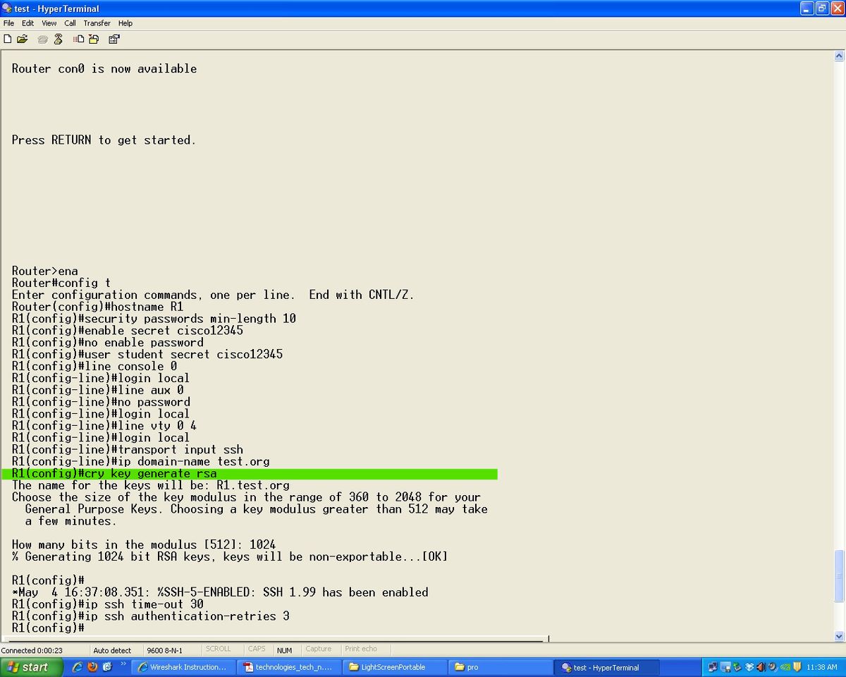 Securing Router Logins with SSH - ITCwiki