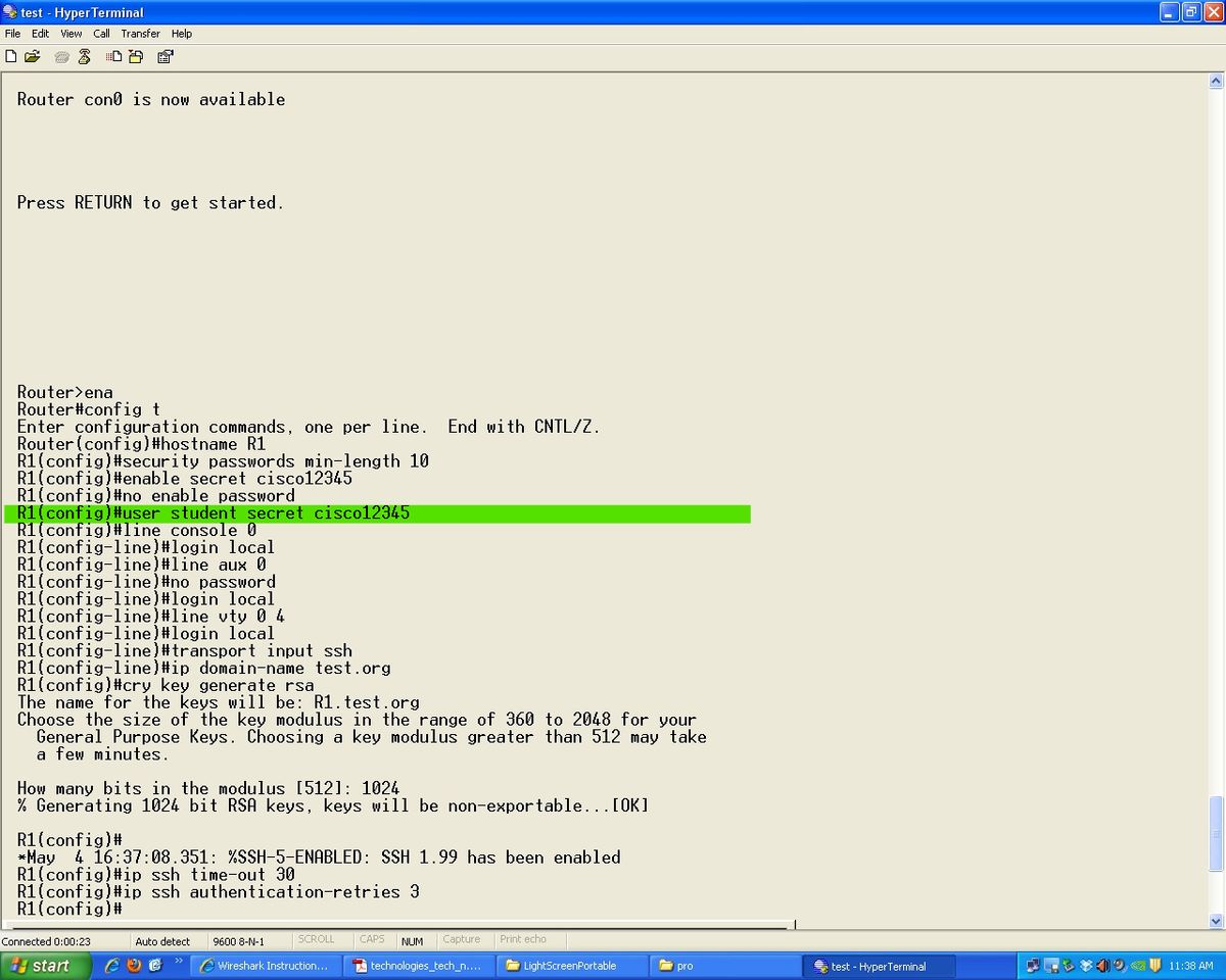 Securing Router Logins with SSH - ITCwiki